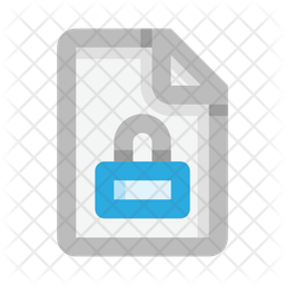 File Lock Icon - Download in Dualtone Style