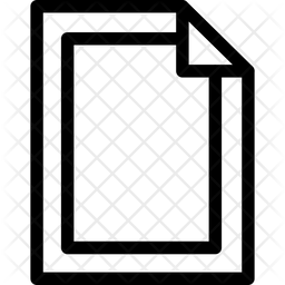 File Outline Icon - Download in Line Style