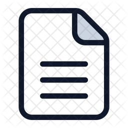 File Text Icon - Download in Colored Outline Style