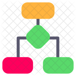 Flow Chart Icon - Download in Flat Style