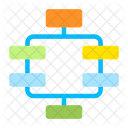 Flow Chart Icon - Download in Flat Style
