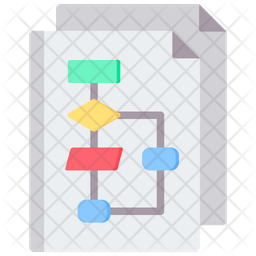Flow Chart Icon - Download in Flat Style