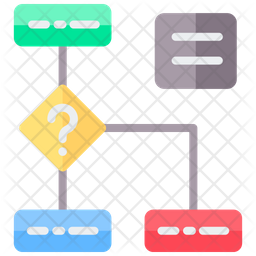 Flow Chart Icon - Download in Flat Style