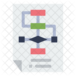 Flow Chart Icon - Download in Flat Style