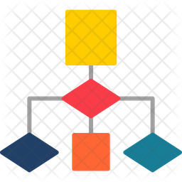 Flow chart Icon - Download in Flat Style