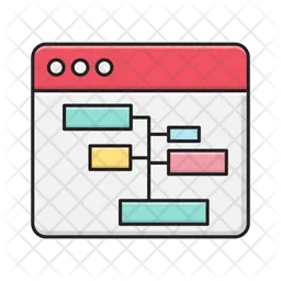 Flowchart Icon - Download in Flat Style