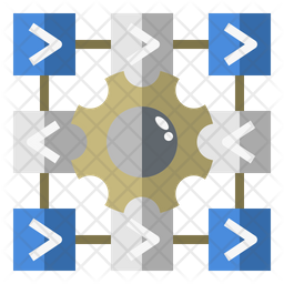 Flowchart Icon - Download in Flat Style