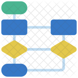 Flowchart Icon - Download in Flat Style
