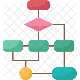 Flowchart Icon - Download in Flat Style