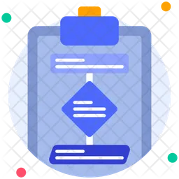 Flowchart Icon - Download in Flat Style