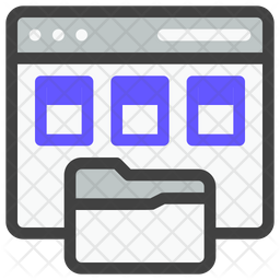 Folder Icon - Download in Dualtone Style