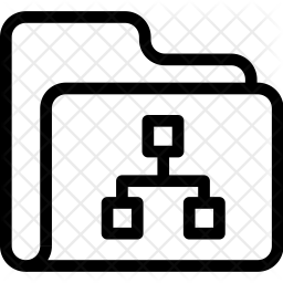 Folder structure Icon - Download in Line Style