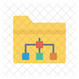 Folder structure Icon - Download in Flat Style