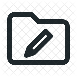 Folder text Icon - Download in Line Style