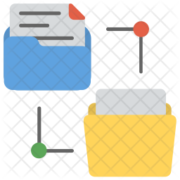 Folders Structure Icon - Download in Flat Style