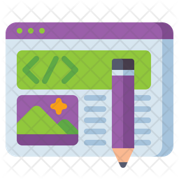 Front End Development Icon - Download in Flat Style