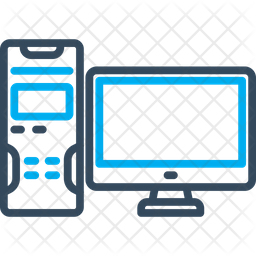 Gaming pc Icon - Download in Dualtone Style