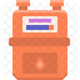 Gas Meter Icon - Download in Flat Style