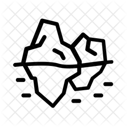 Glacier Icon - Download in Line Style
