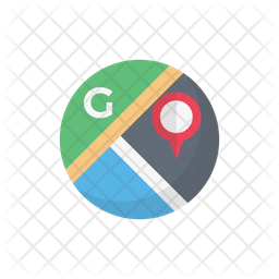 Google Map Icon - Download in Flat Style