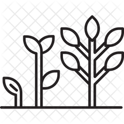 Growing tree Icon - Download in Line Style