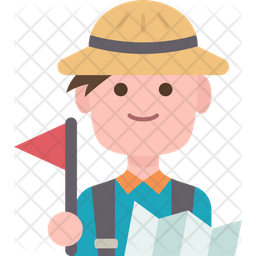 Guide Icon - Download in Flat Style