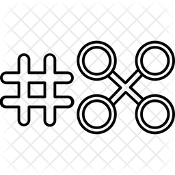 Hash algorithm Icon - Download in Line Style
