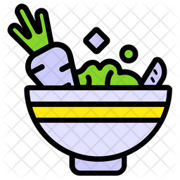 Healthy Diet Icon - Download in Colored Outline Style