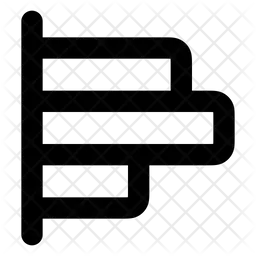 Horizontal Bar Chart Icon - Download in Line Style