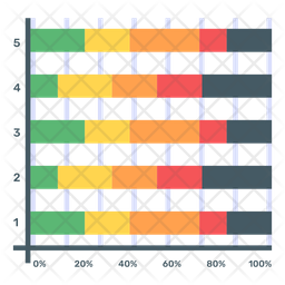 Horizontal Bar Diagram Icon - Download in Flat Style