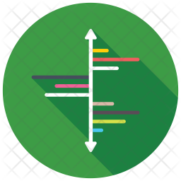 Horizontal Chart Icon - Download in Flat Style