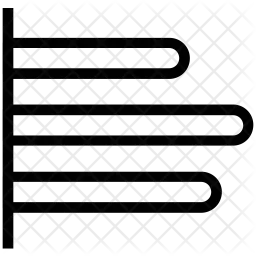 Horizontal chart Icon - Download in Line Style