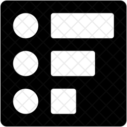 Horizontal Graph Icon - Download in Glyph Style