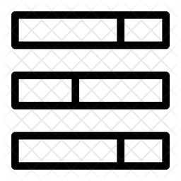 Horizontal Graph Icon - Download in Line Style