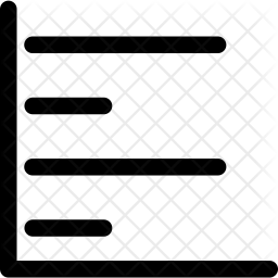 Horizontal graph Icon - Download in Glyph Style