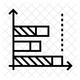 Horizontal Graph Icon - Download in Line Style