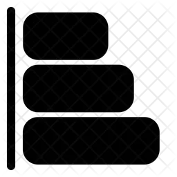 Horizontal Graphics Chart Icon - Download in Glyph Style