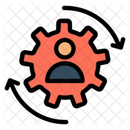 Scope Management Icon - Download in Colored Outline Style