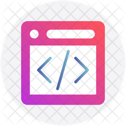 Html Icon - Download in Gradient Style