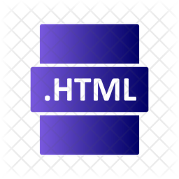 Html Icon - Download in Gradient Style