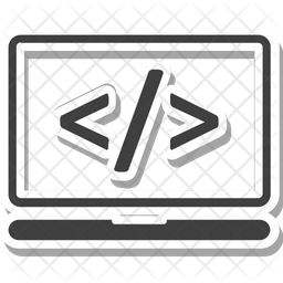 Html Code Icon - Download in Glyph Style