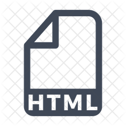 HTML file Icon - Download in Glyph Style