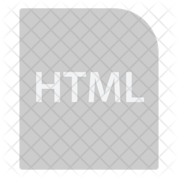 Html File Icon - Download in Flat Style