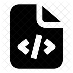 Html file Icon - Download in Glyph Style