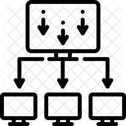 Importer Icon - Download in Line Style