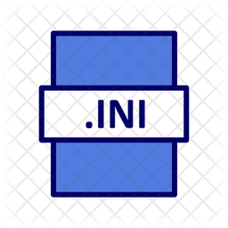Ini Icon - Download in Colored Outline Style
