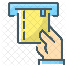 Insert card Icon - Download in Colored Outline Style