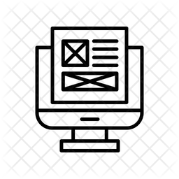 Interface Design Icon - Download in Line Style