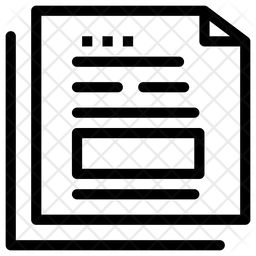 Invoice File Icon - Download in Line Style
