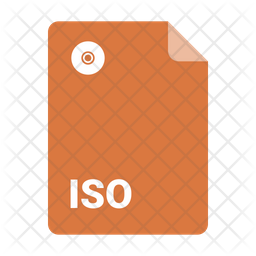 Iso File Icon - Download in Flat Style